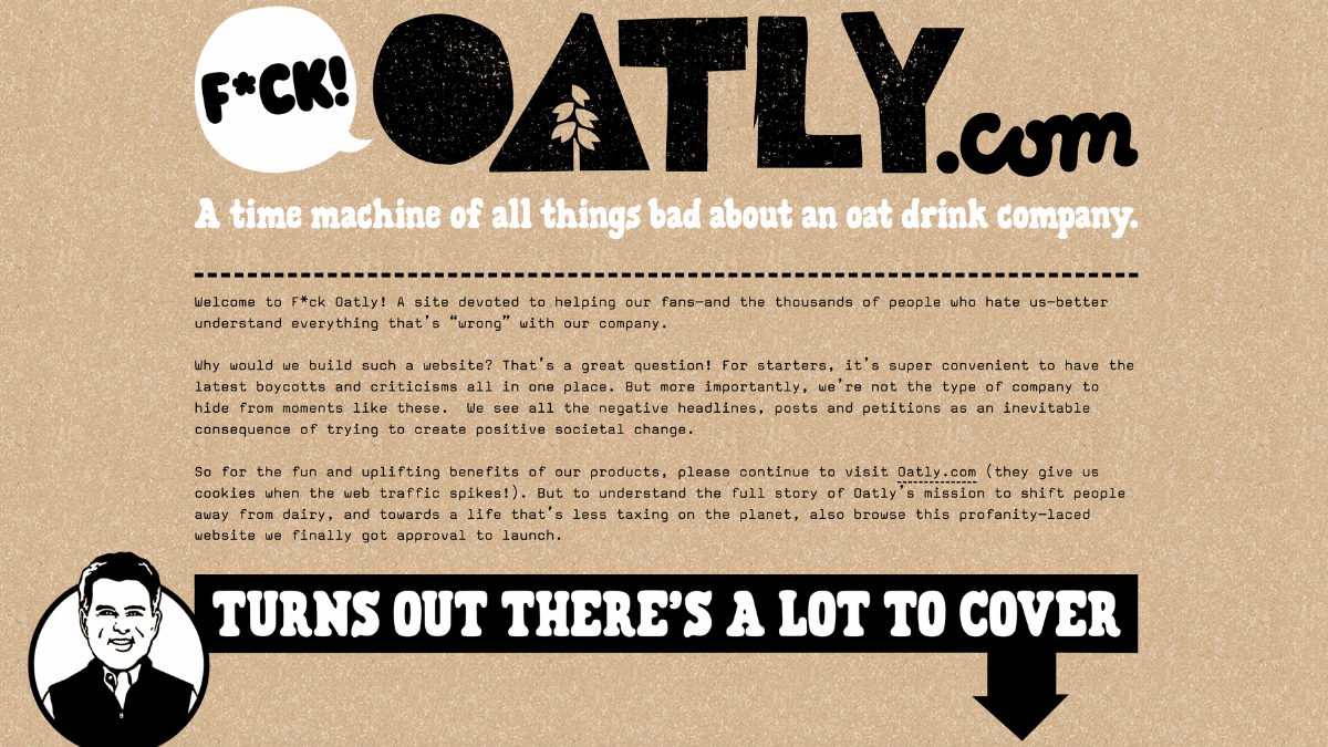 F*ck Oatly? Why the latest ‘honest’ brand campaign flunks my PR sniff ...